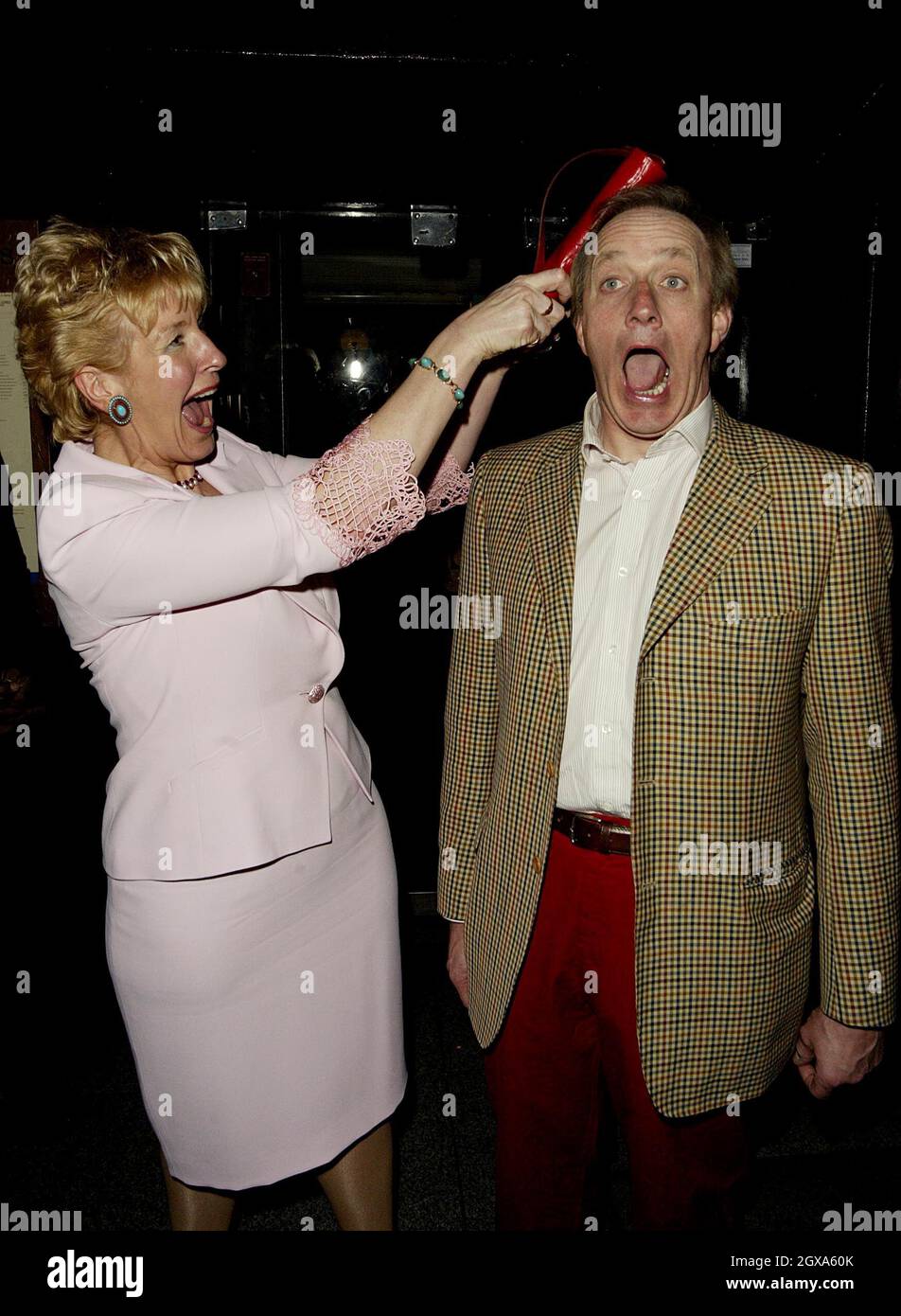 Neil Hamilton and Christine Hamilton at the Embassy club Stock Photo ...