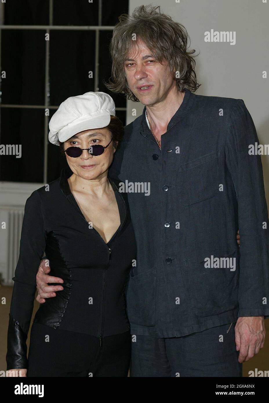 Yoko Ono and Bob Geldof present winners (Doug Fishbone and Saskia Olde ...