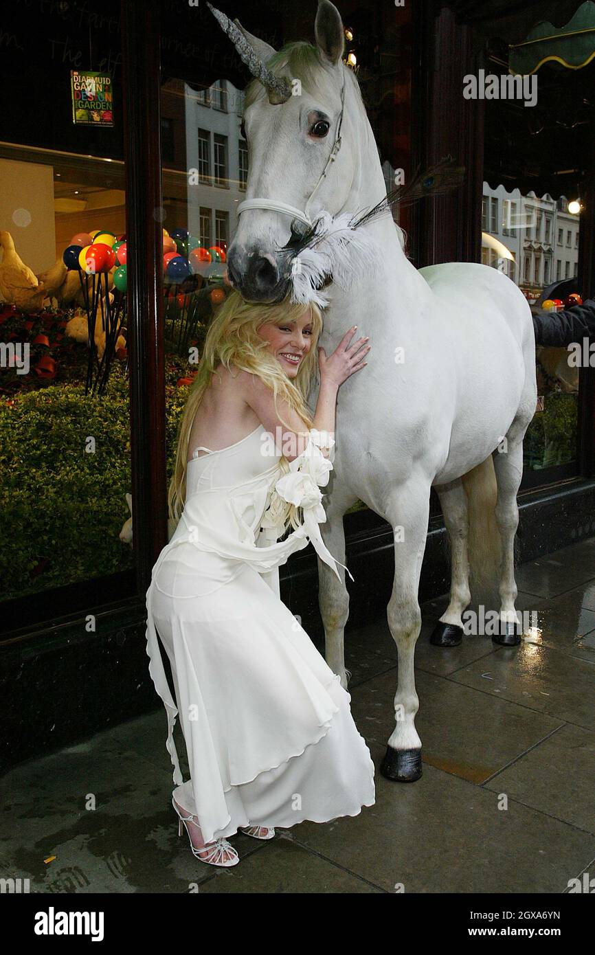 Jenny McShane (American Acrtess) at Harrod's Fantasy Gardens live ...