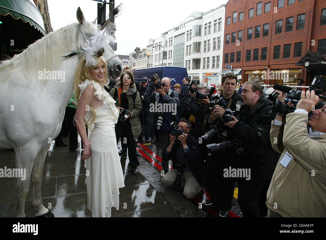 Jenny McShane (American Acrtess) at Harrod's Fantasy Gardens live ...