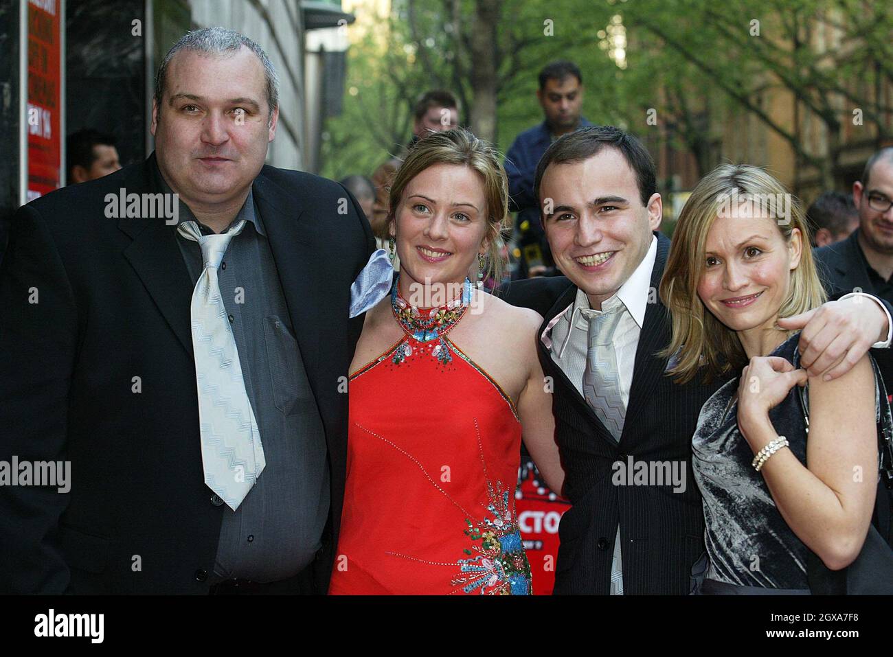 Frank Harper and Roland Manookian at the world premiere of The Football ...