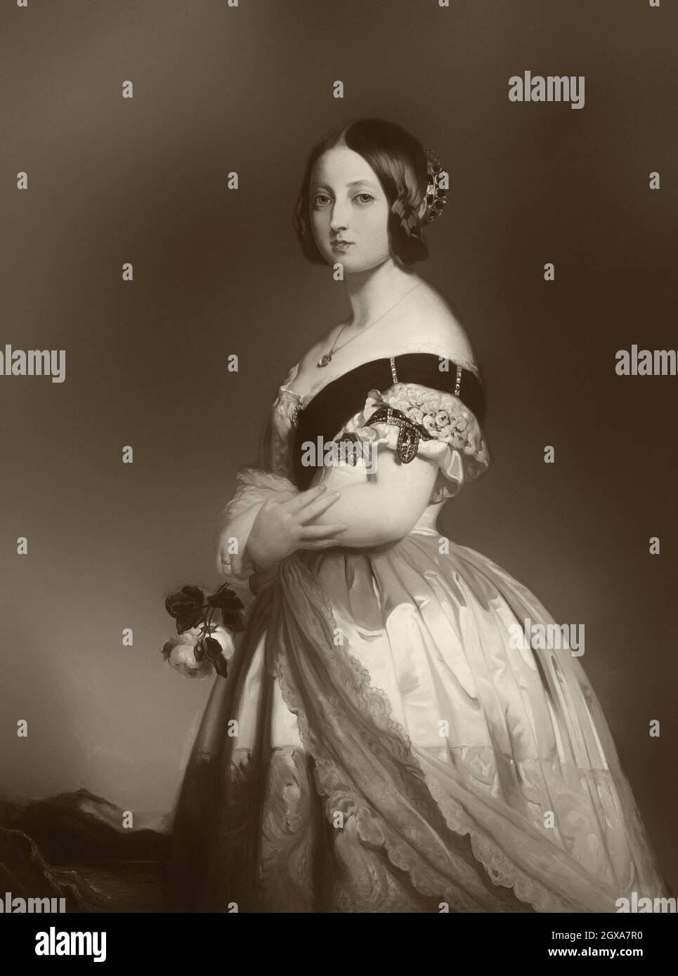 Queen Victoria or Alexandrina Victoria, 1819 - 1901, Queen of the ...