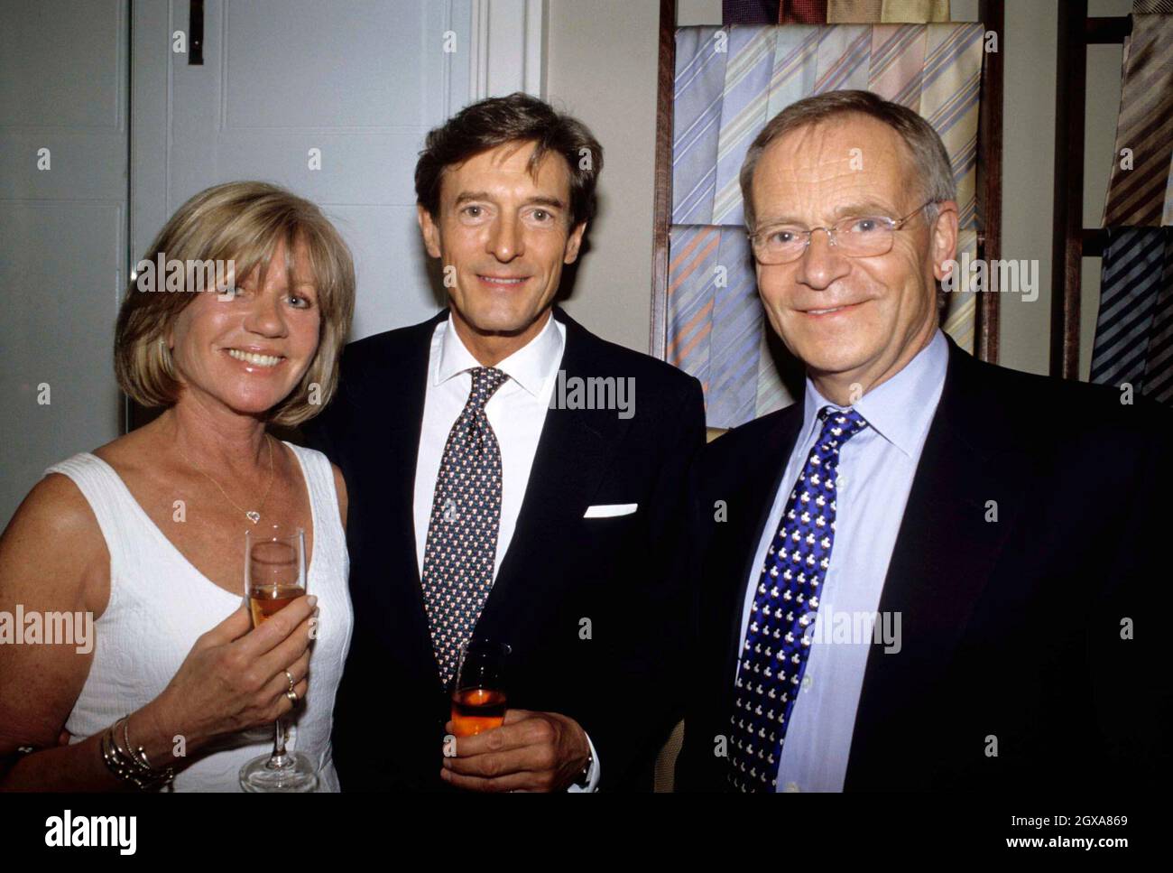 Jeffrey Archer and Nigel Havers at the re-opening party of Asprey on ...