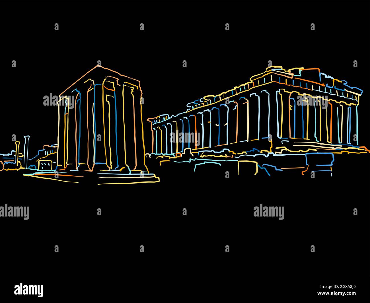 Acropolis nice Stock Vector Images - Alamy