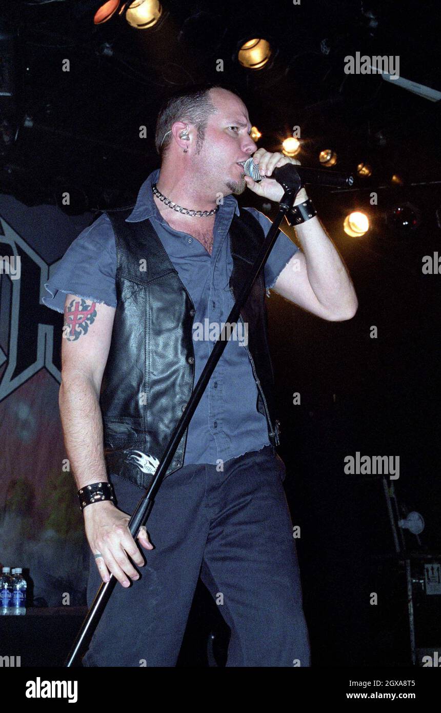 Iced Earth perform at the Commodore Ballroom in Vancouver Stock Photo ...