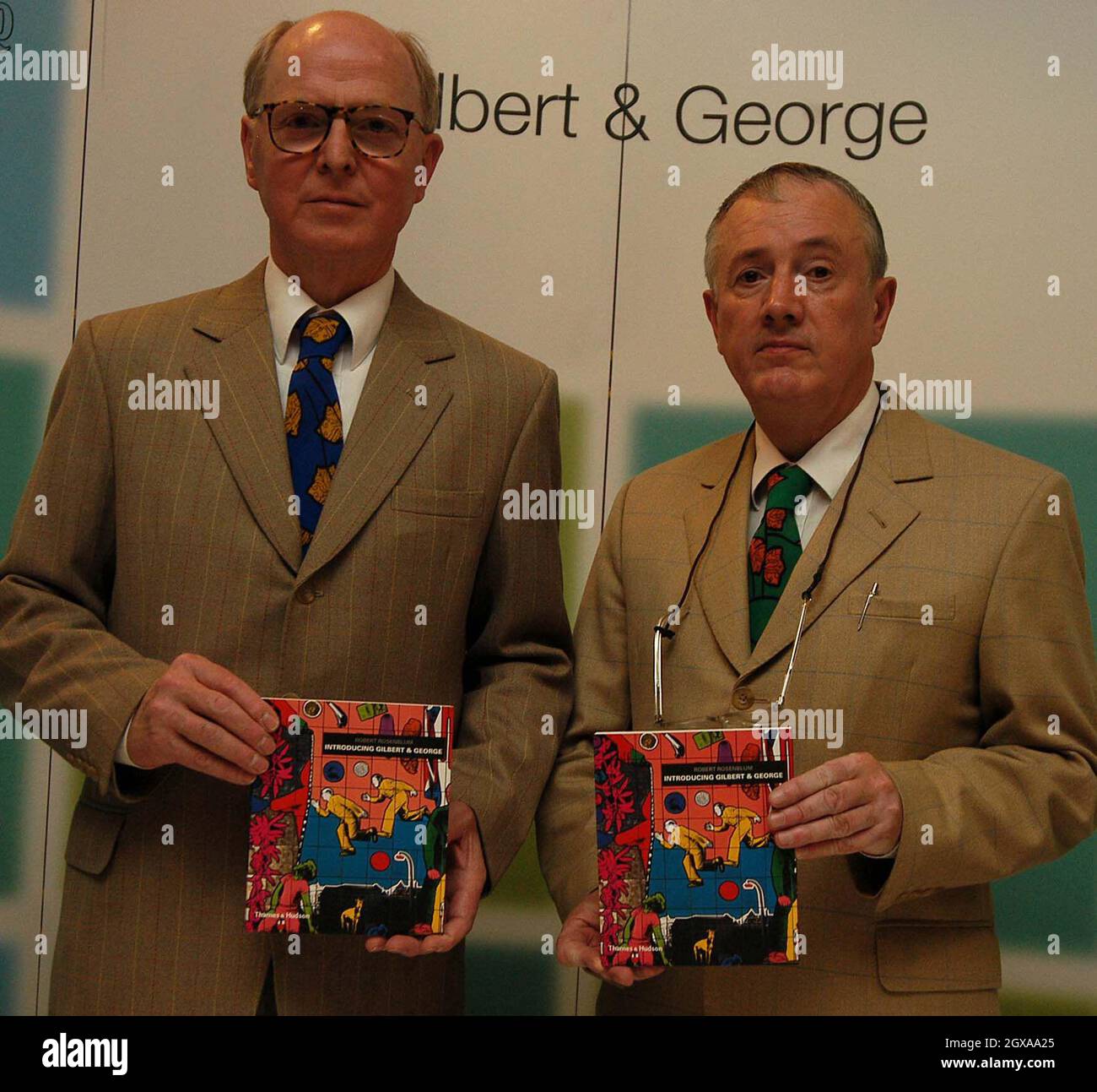 Gilbert and George at their book signing at Sefridges on Friday 4th ...