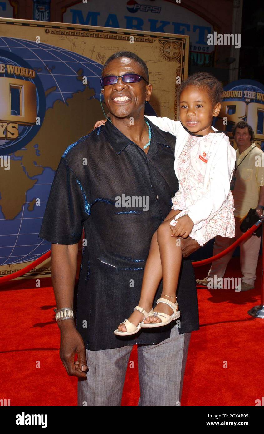 Keith David and daughter Maelea at the premiere of Around The World In ...