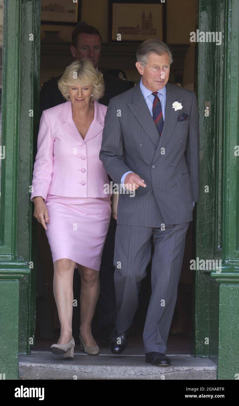 The Prince of Wales and Camilla Parker Bowles visit Marlborough in ...