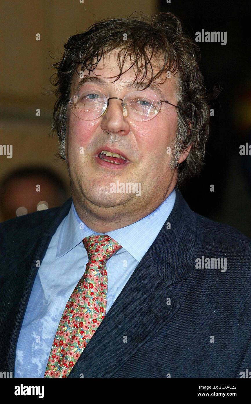 Stephen Fry attending the European film premiere Around the World in 80 ...