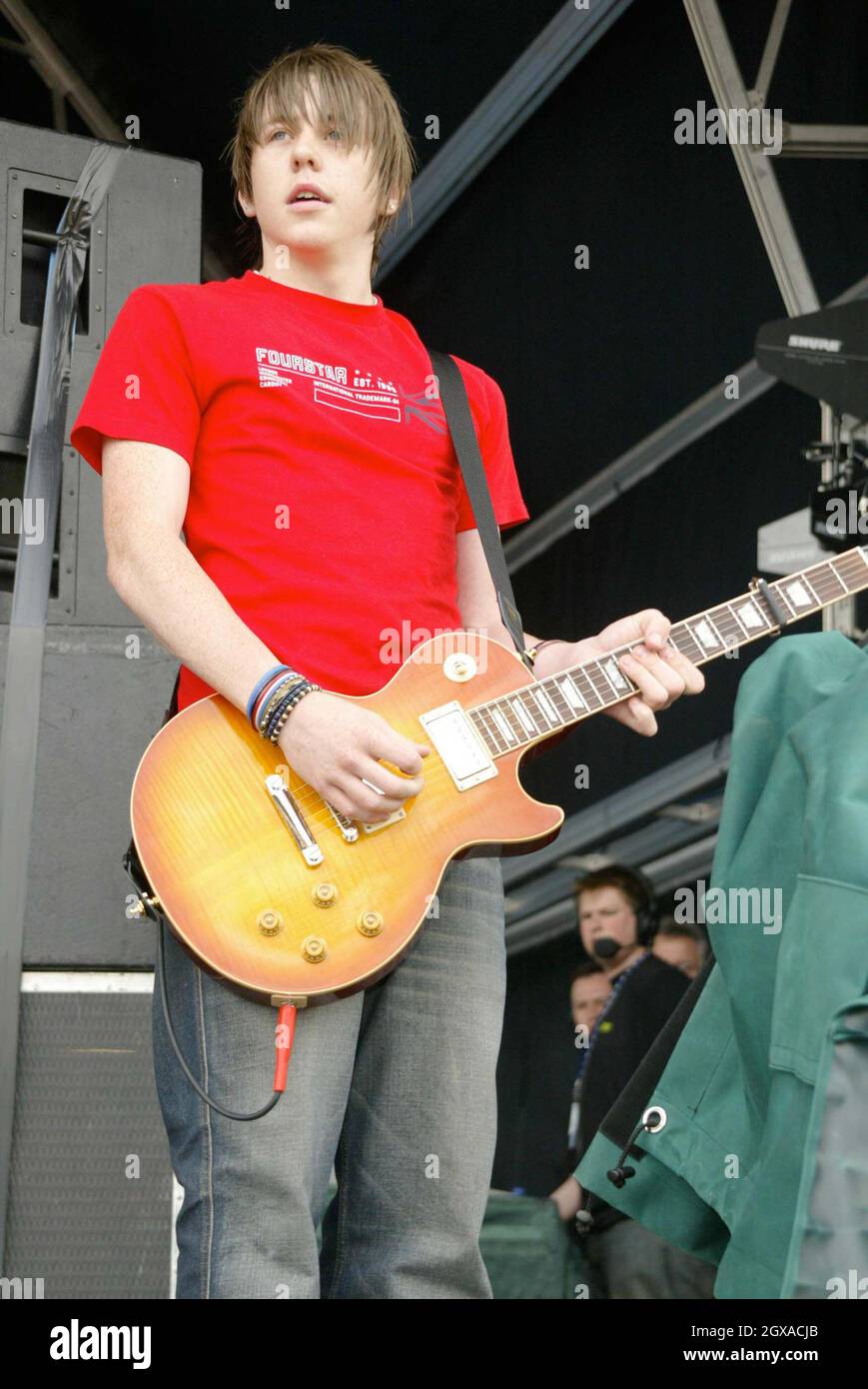 McFly pictured at the Southern FM's Party in the Park 2004. The event ...