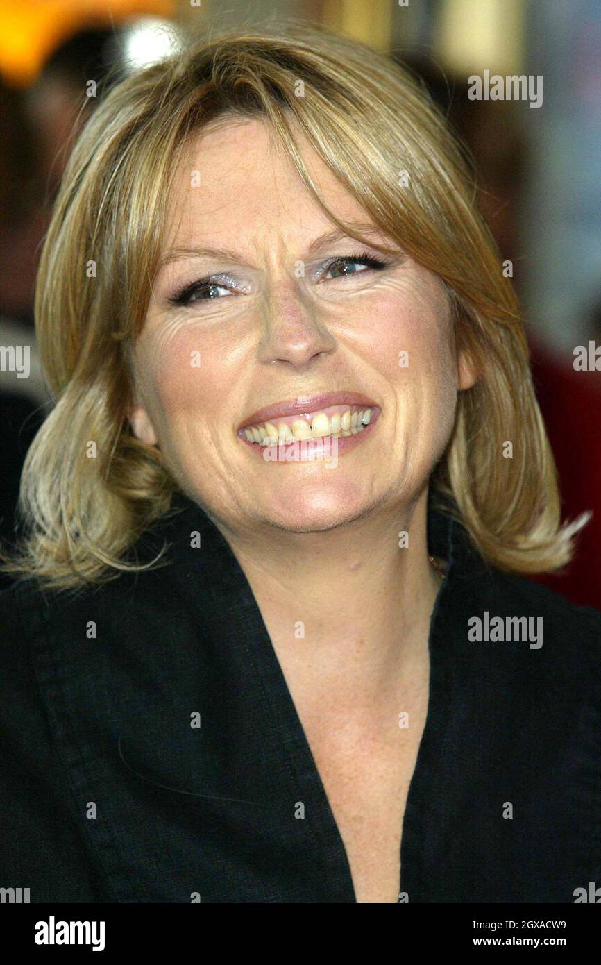 Comic Jennifer Saunders attending the UK film premiere of Shrek 2 in ...