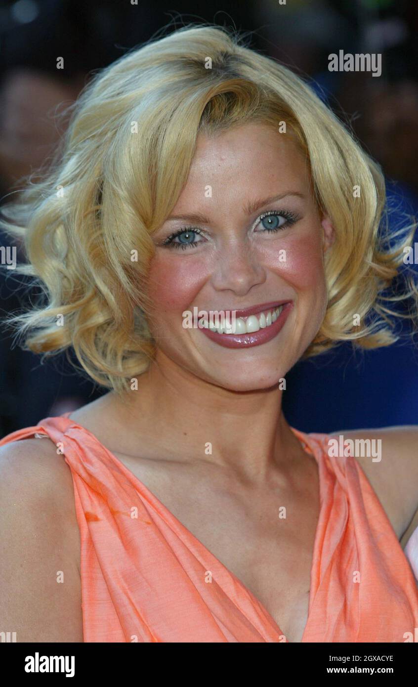 Melinda Messenger attending the premiere of Shrek 2, in London's ...