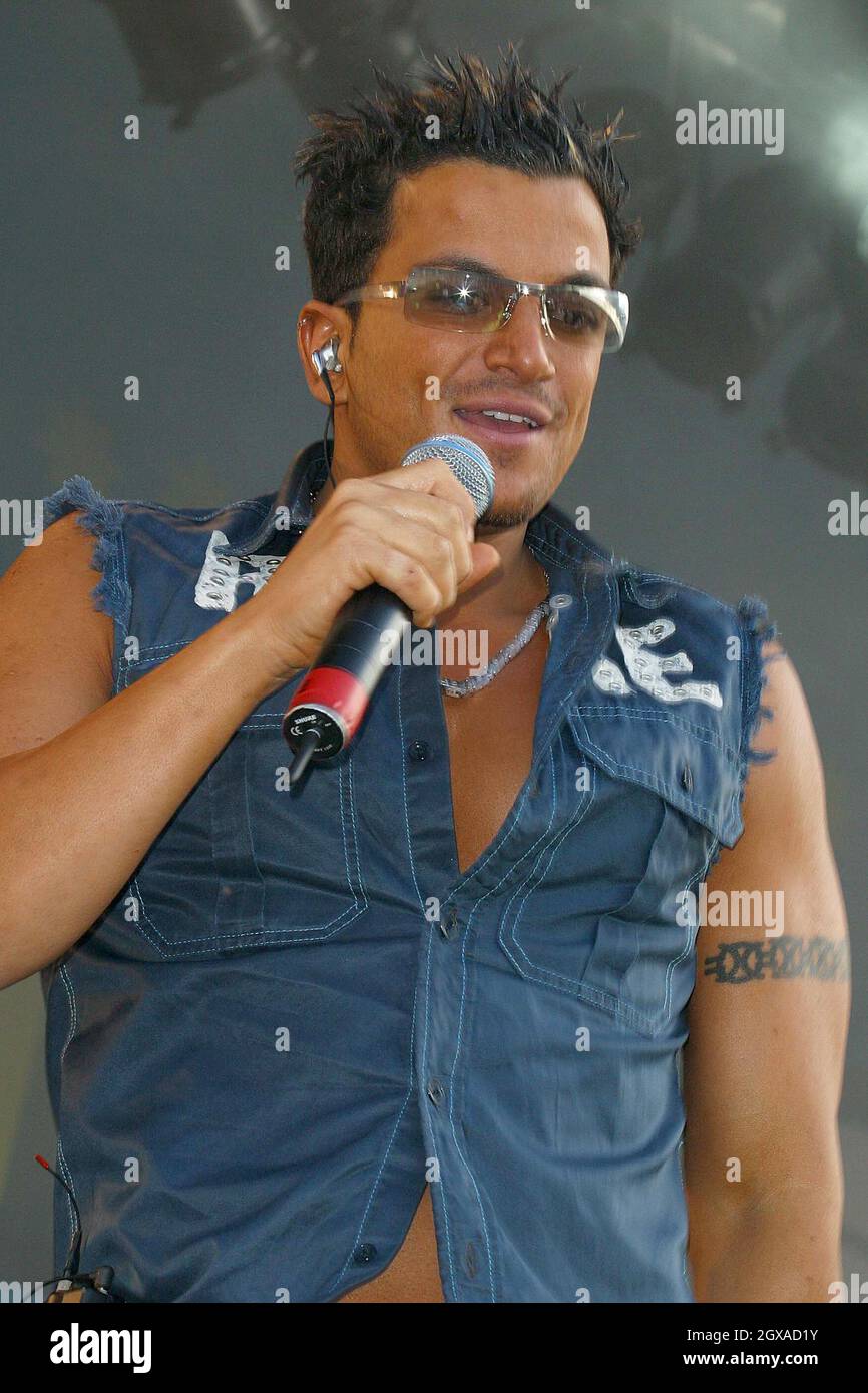 Peter Andre at the Days of Thunder event at Rockingham Motor Speedway ...