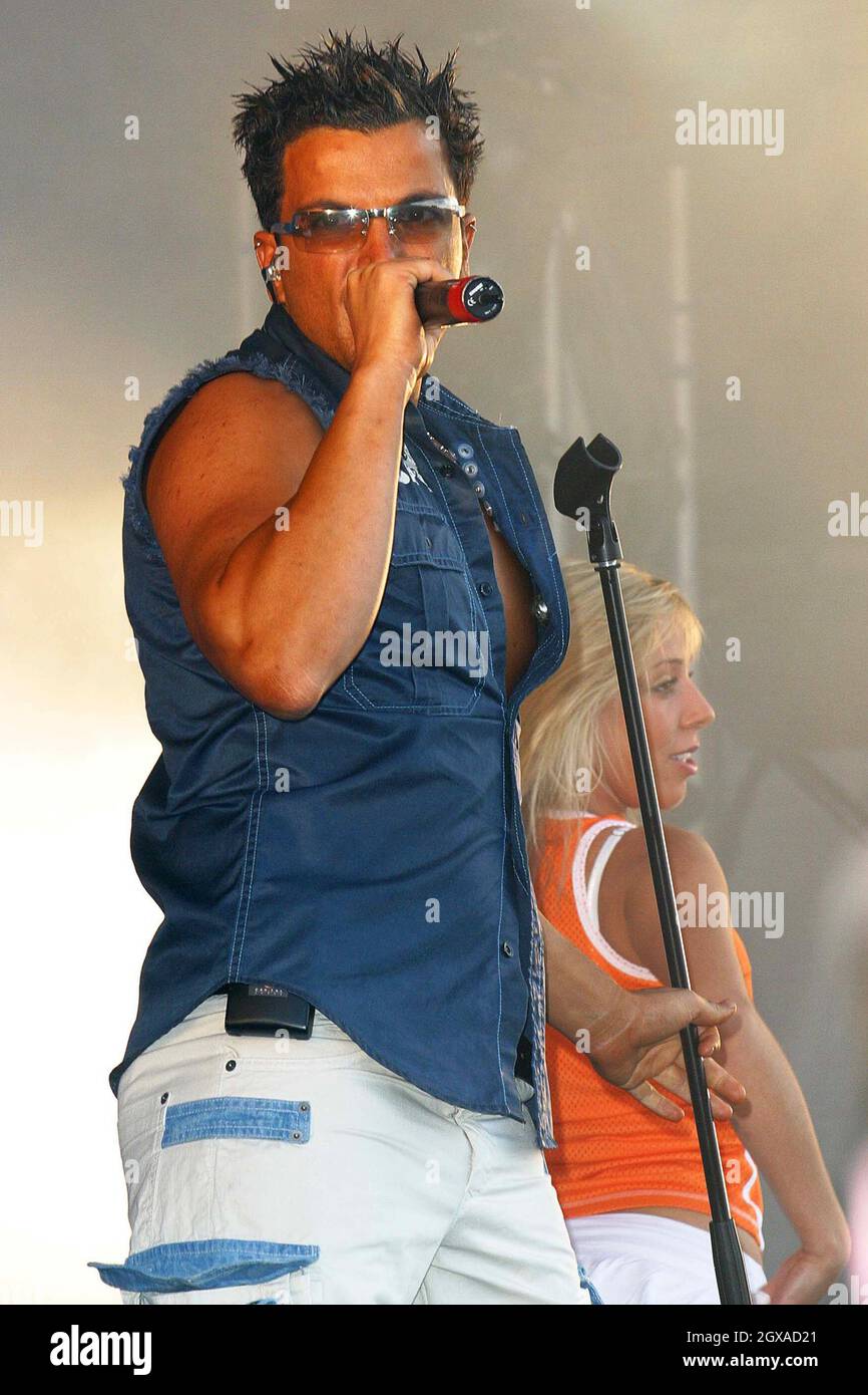 Peter Andre at the Days of Thunder event at Rockingham Motor Speedway ...