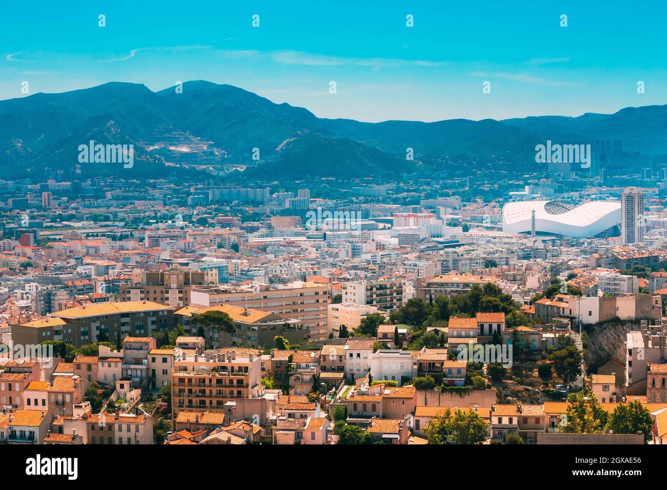 Birds eye view marseille france hi-res stock photography and images - Alamy