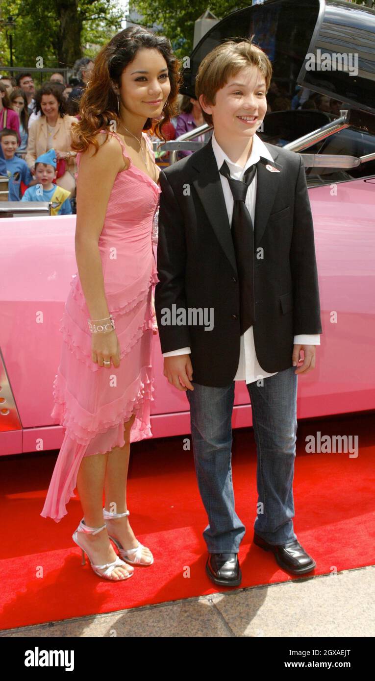 Vanessa Hudgens and Soren Fulton at the UK premiere of Thunderbirds at ...
