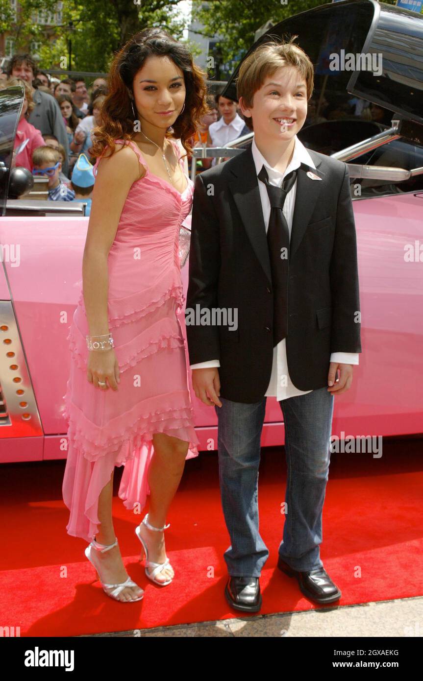 Vanessa Hudgens and Soren Fulton at the UK premiere of Thunderbirds at ...
