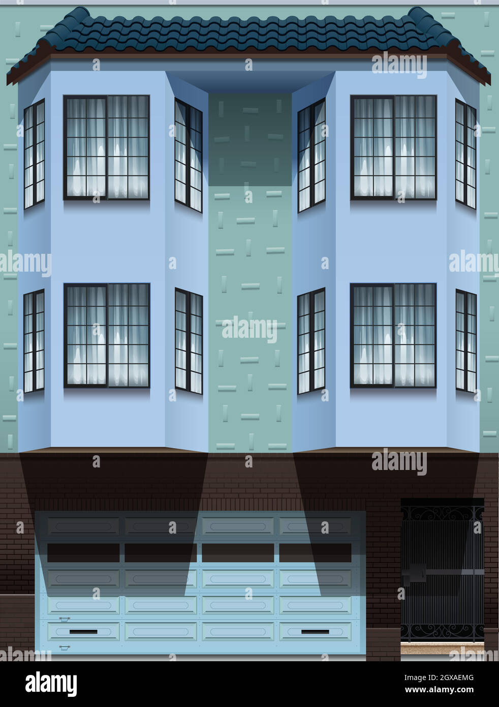 Office tower Stock Vector Images - Alamy