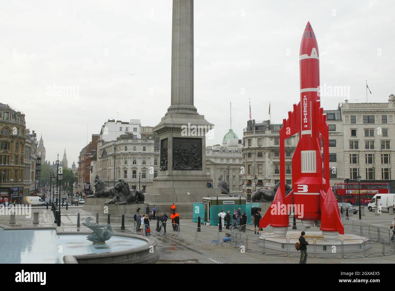 Thunderbird 3 has landed in Trafalgar Square, central London ...