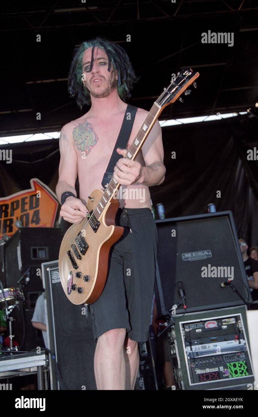 NOFX perform as part of the Warped Tour at Thunderbird Stadium in ...