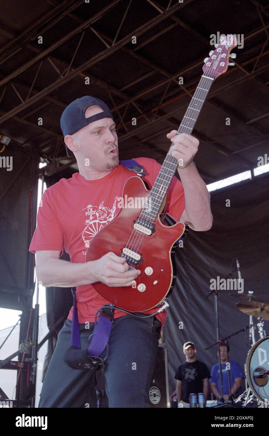 The Vandals perform as part of the Warped Tour at Thunderbird Stadium ...