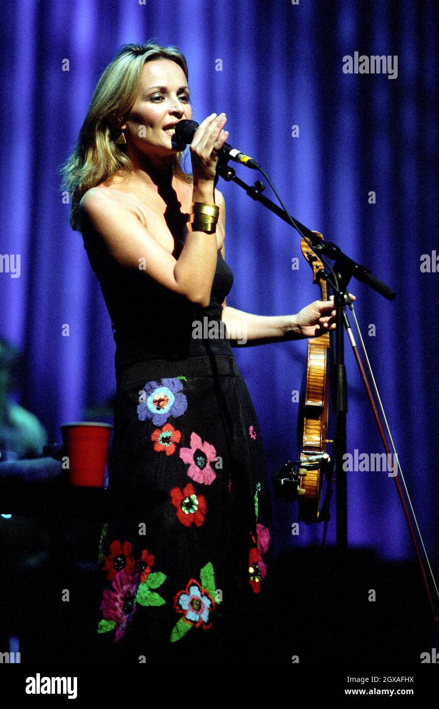 Sharon from The Corrs performs at GM Place in Vancouver, Canada Stock ...