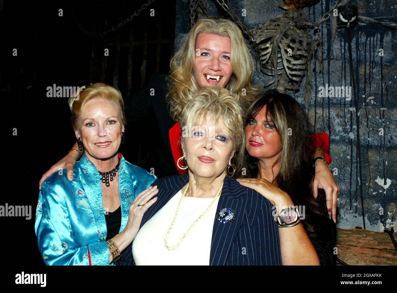 L-R: Veronica Carlson, Steffanie Pitt, Ingrid Pitt and Stock Photo - Alamy