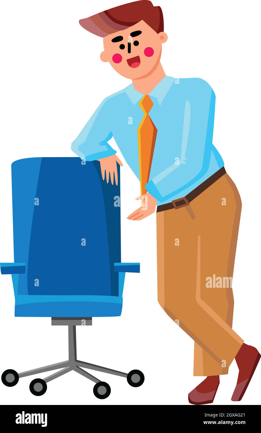 Smiling boss employee in Stock Vector Images - Alamy