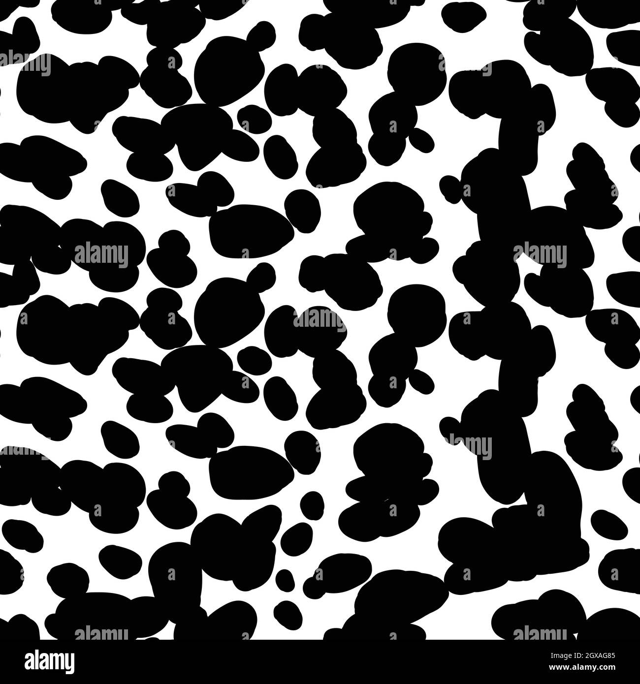 Abstract modern dalmatian fur seamless pattern. Animals trendy ...