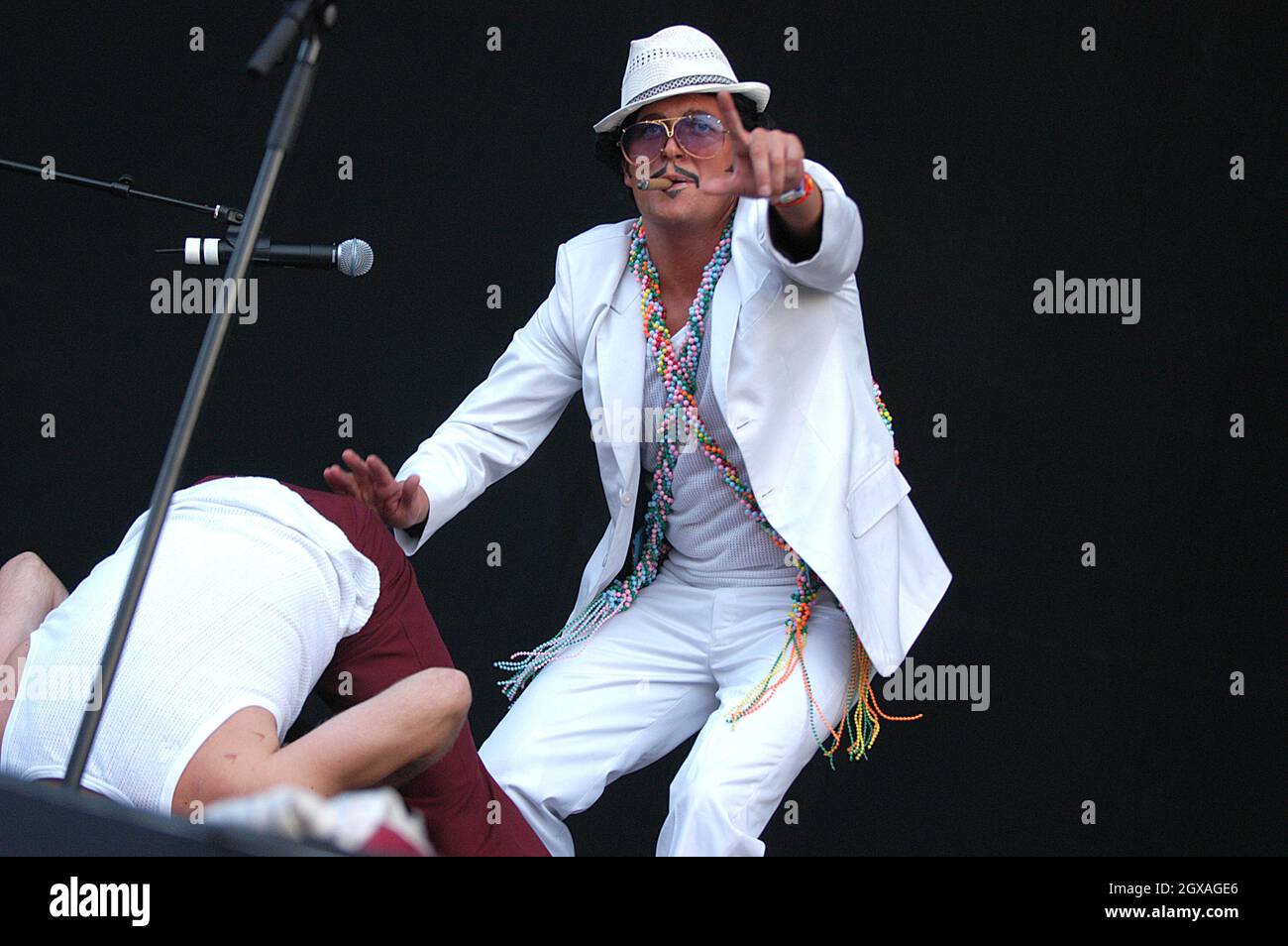 The Cuban Brothers performing live at the Creamfields Festival 2004 in ...