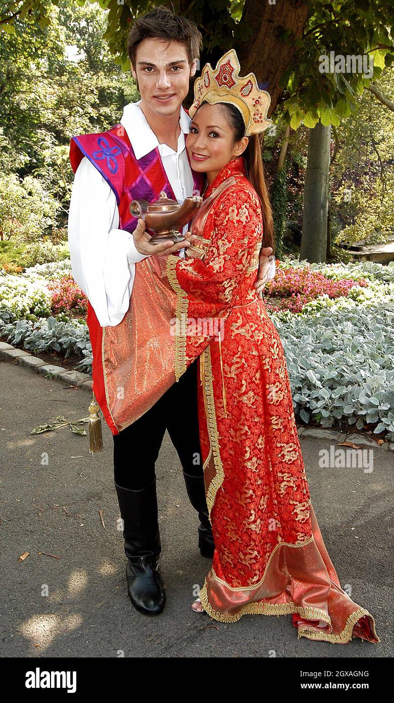 Cezarah Bonner as the Princess with Jay Bunyan, Aladdin, at the launch ...