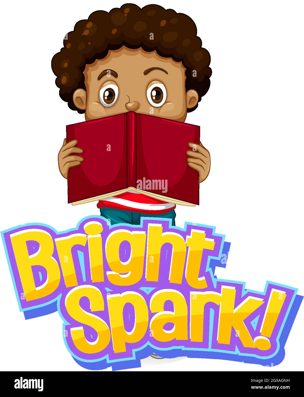 Man children reading cartoon Stock Vector Images - Alamy