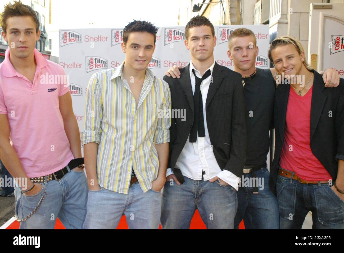 Boyband V attending the Diet Coke Film Festival, which featured a ...