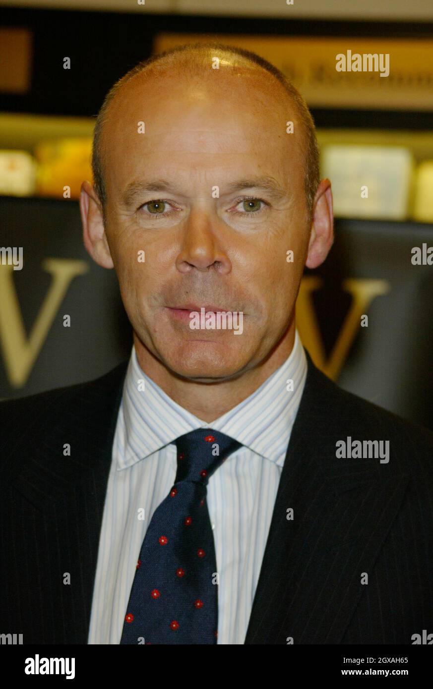 Clive Woodward, the England Rugby Coach, signed copies of his book ...