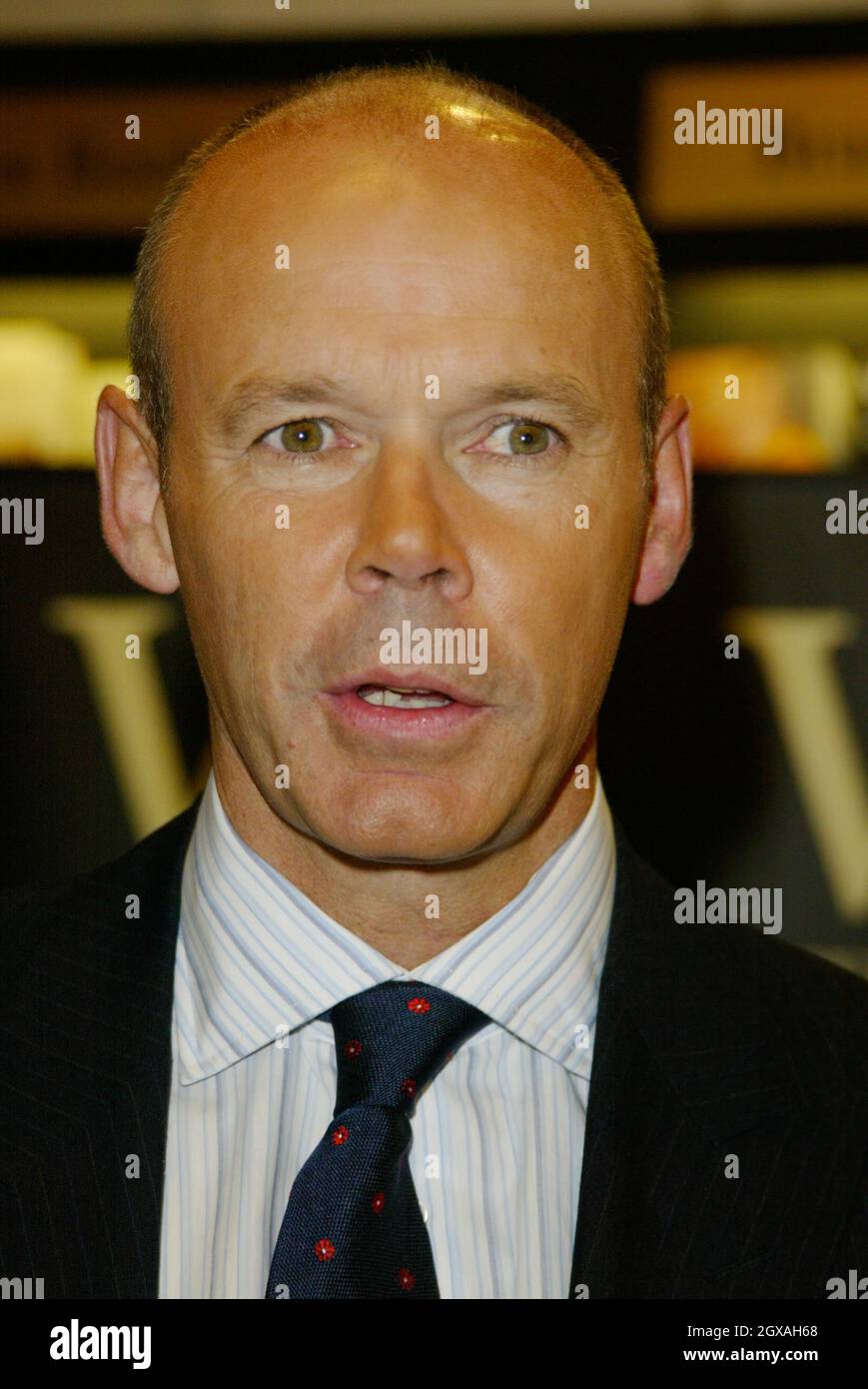 Clive Woodward, the England Rugby Coach, signed copies of his book ...