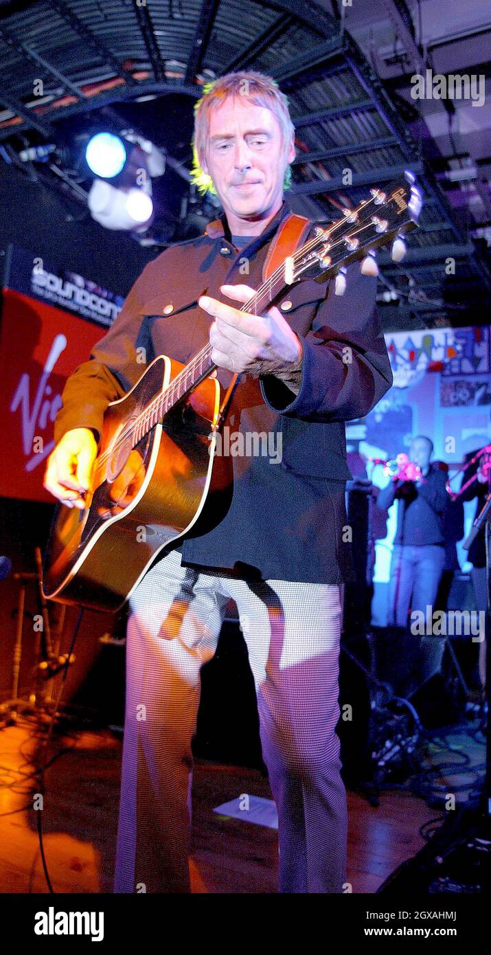 Paul Weller at Virgin Megastore in London where the former Jam frontman ...