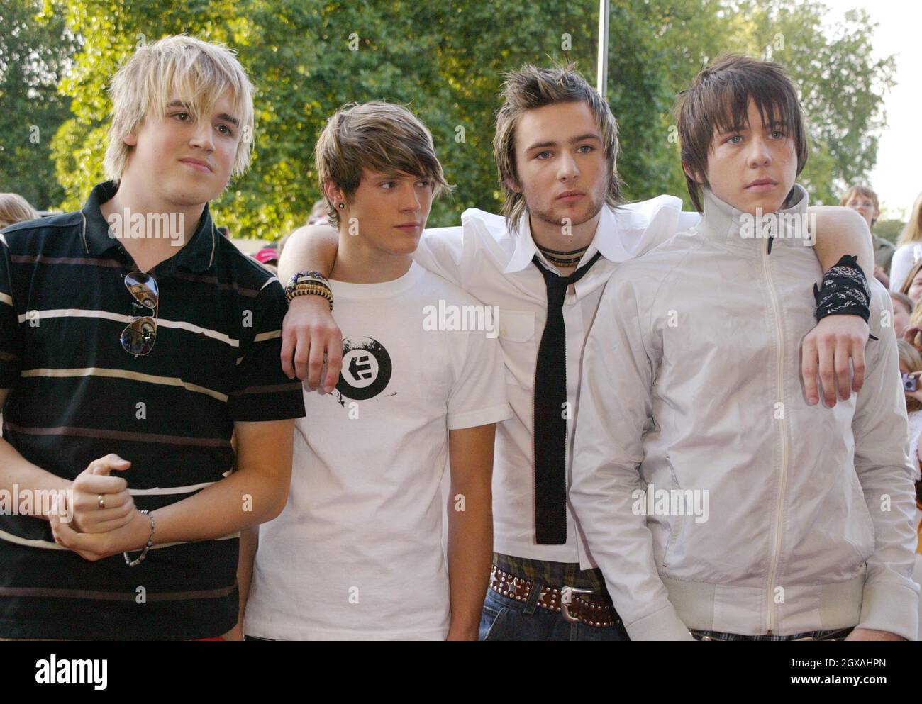 McFly attending the Disney Channel Kids Awards 2004. The event was ...