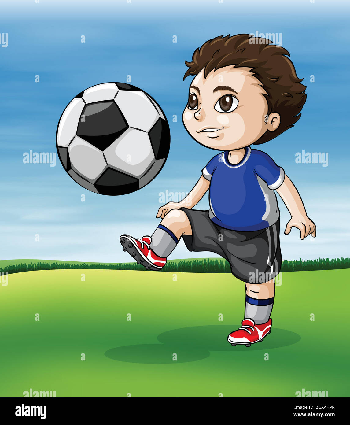 Soccer field activity Stock Vector Images - Alamy