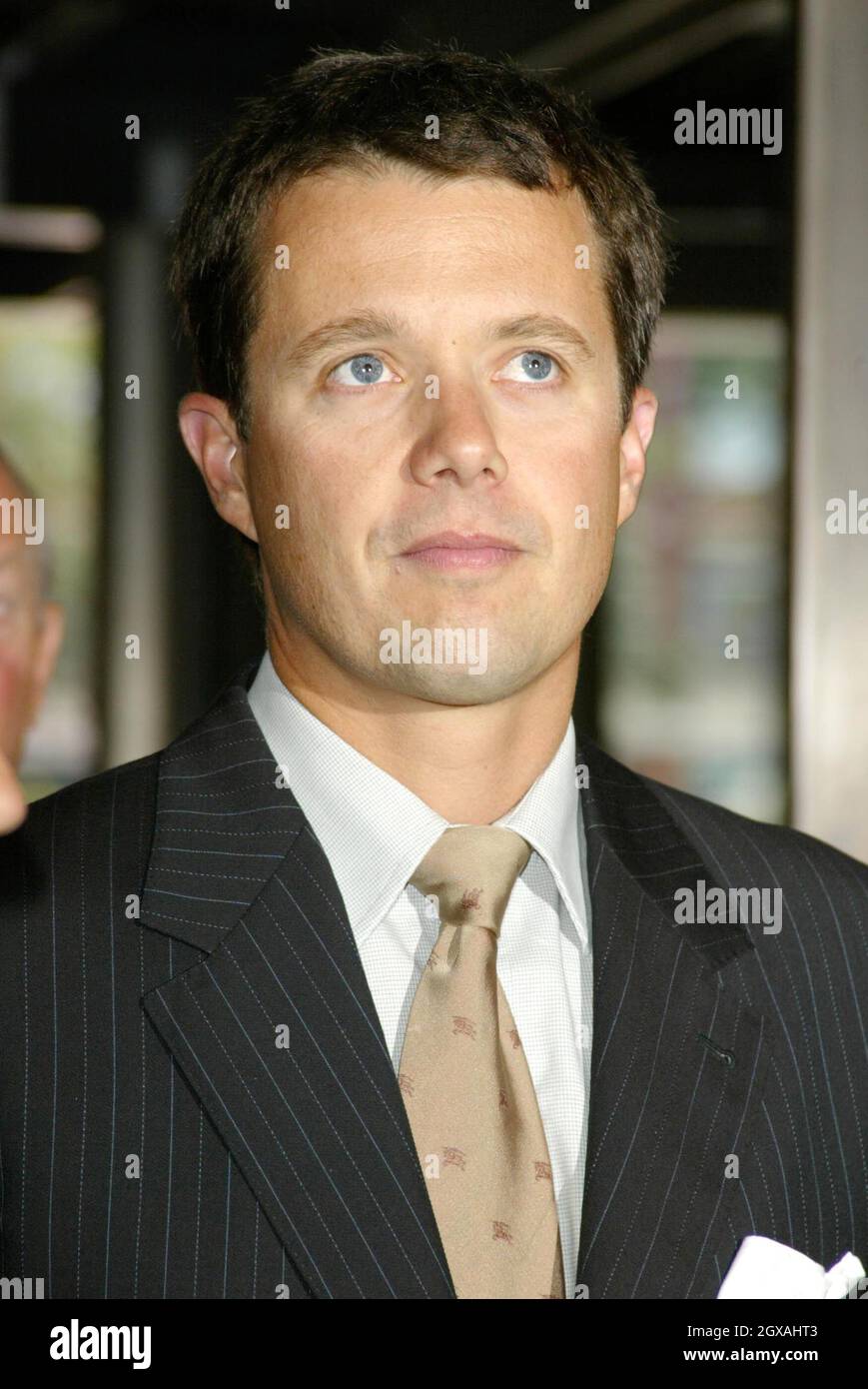 HRH Crown Prince Frederik of Denmark at the press conference held at ...