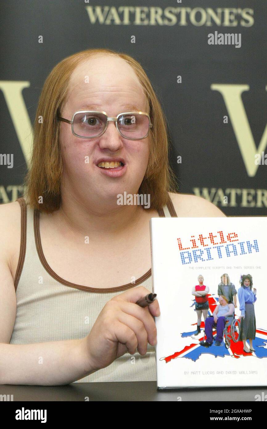 Matt Lucas at Waterstone's signing copies of their book " Little ...