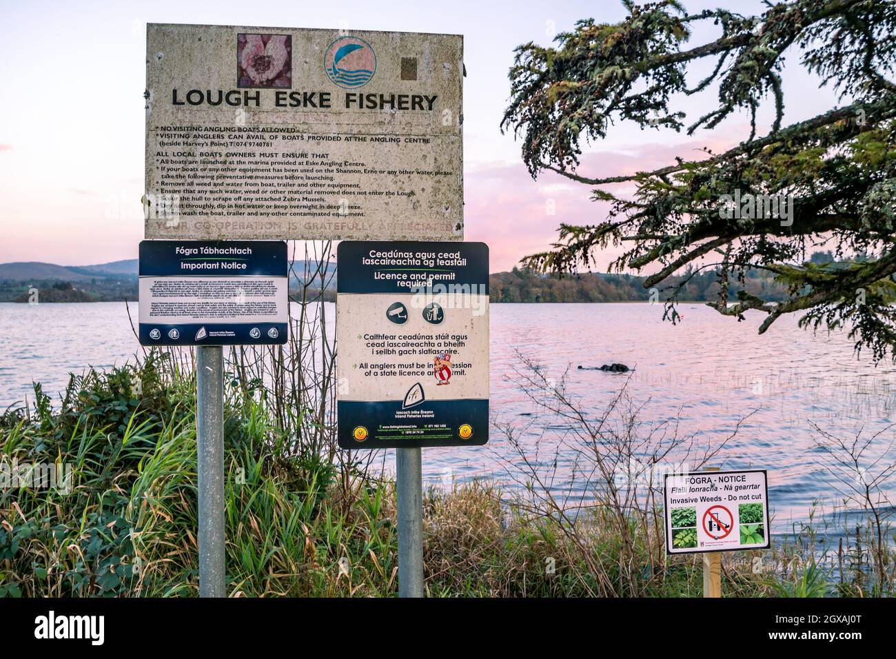 DONEGAL, IRELAND - NOVEMBER 03 2020 : View of The Lake Eske Stock Photo ...