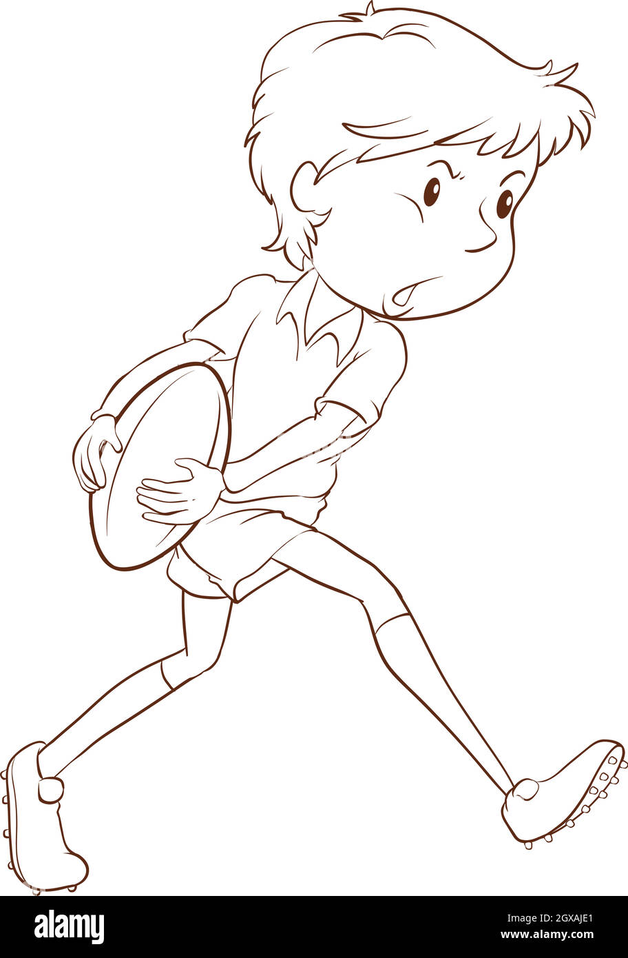 Rugby sketch hi-res stock photography and images - Alamy