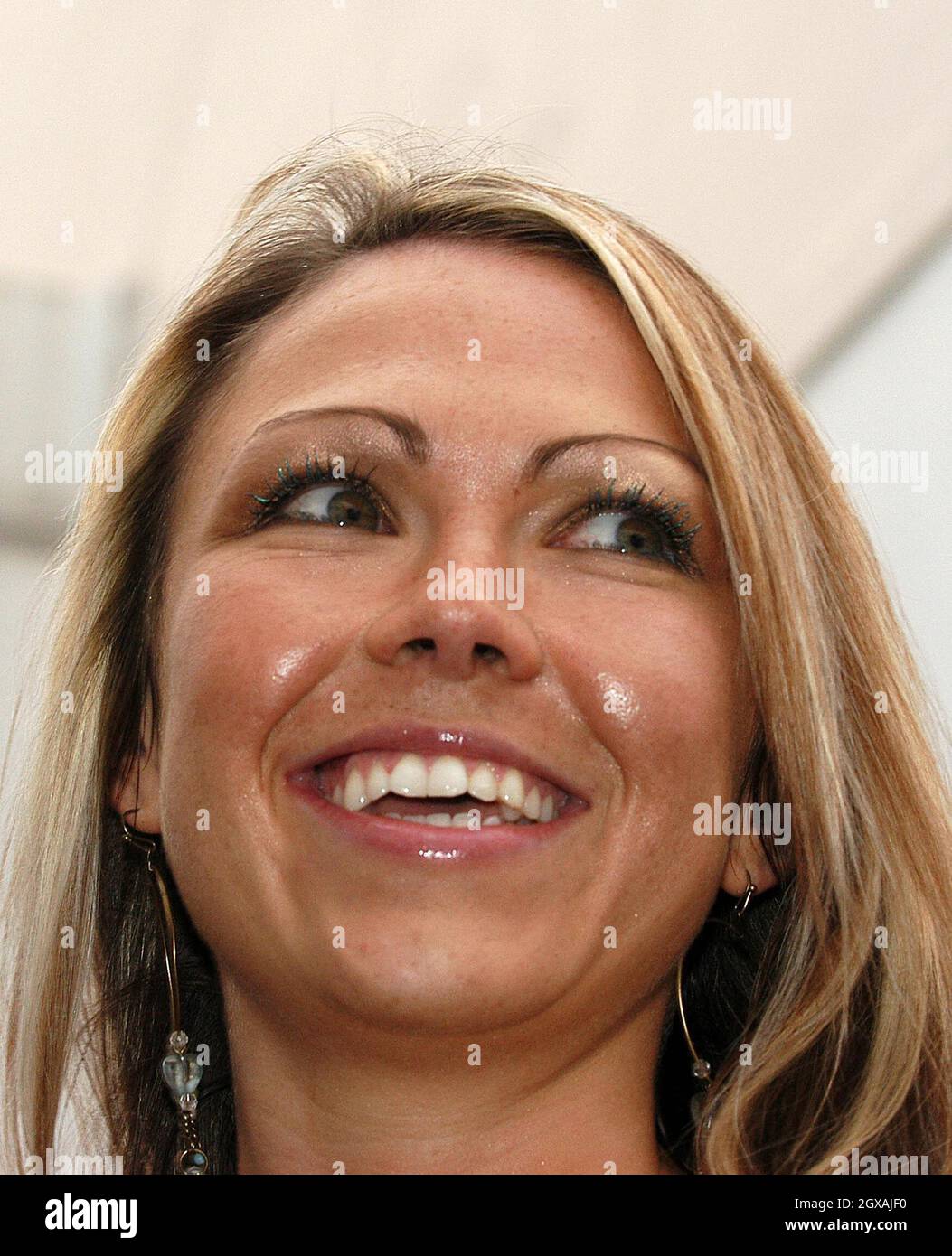 Adele Silva arriving at the Scott Henshall Fashion Show at the former ...