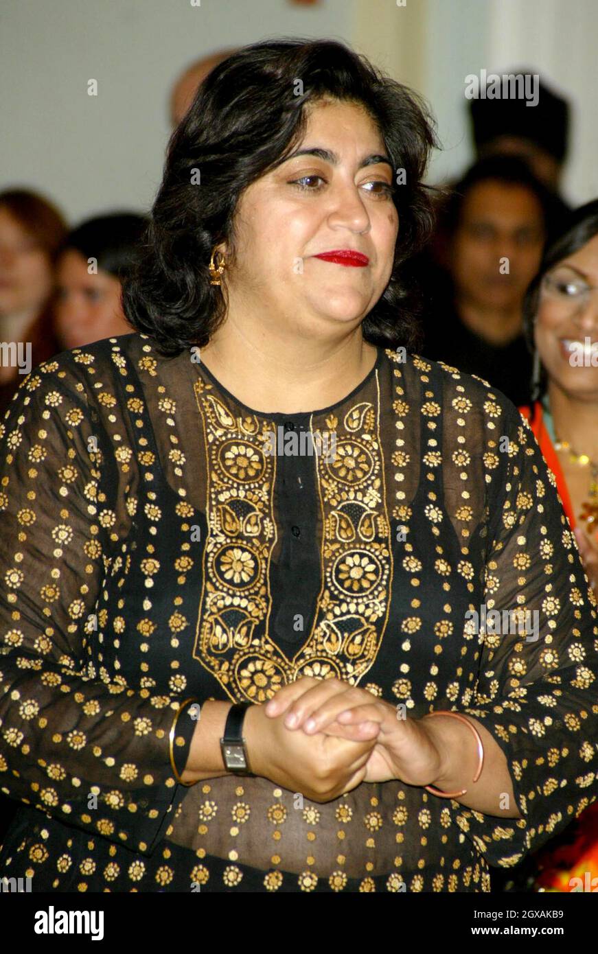Gurinder Chadha, director and Aishwarya Rai pictured at Madame Tussauds ...