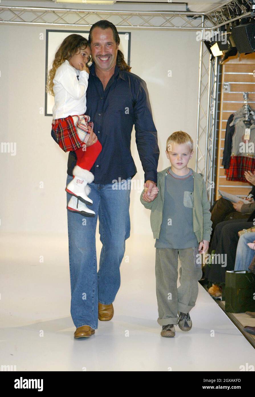 David Seaman and children at the D & G children's fashion show at ...