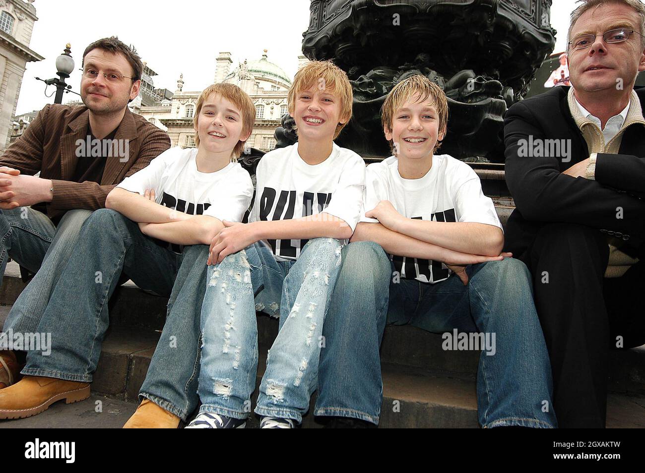 Stephen Daldry, director and writer Lee Hall, introduce the three young ...