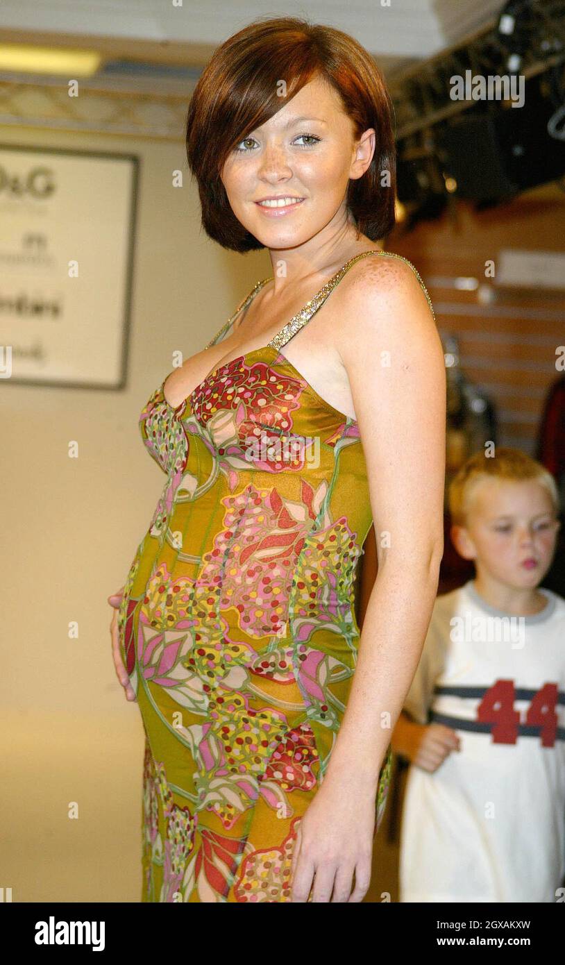 Natasha Hamilton at the D & G children's fashion show at Harrod's. The ...