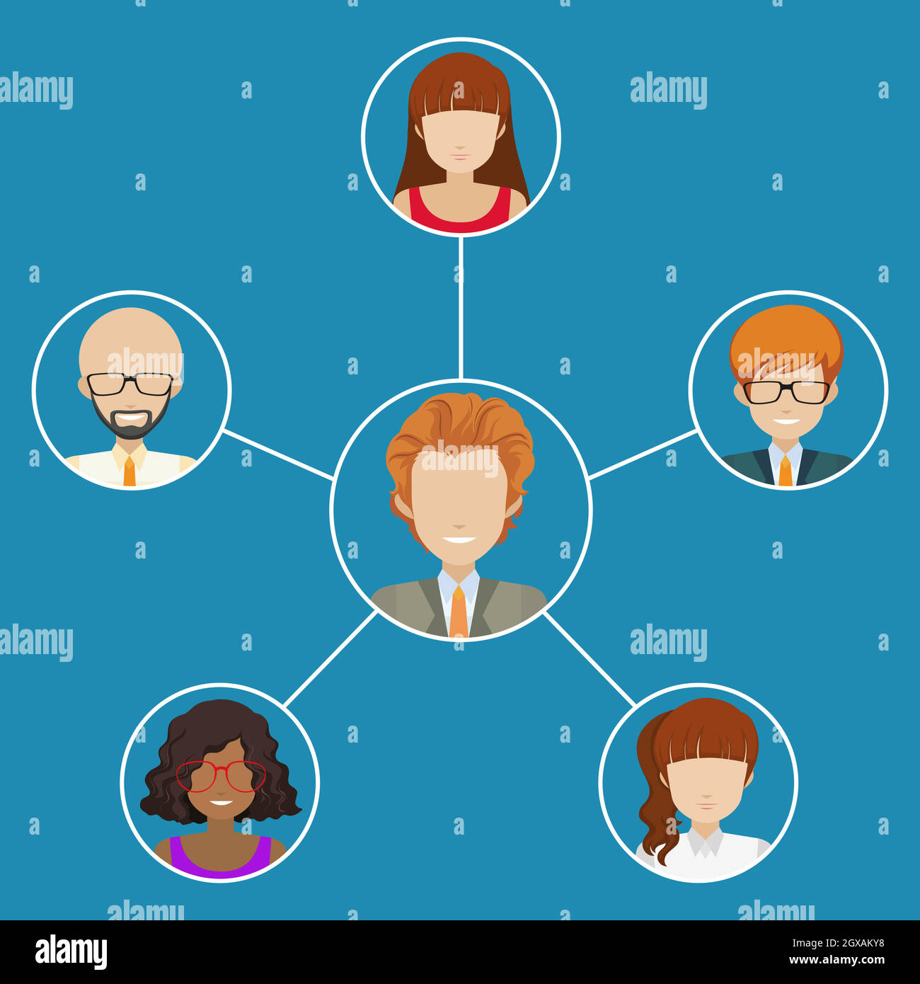 Women network Stock Vector Images - Alamy