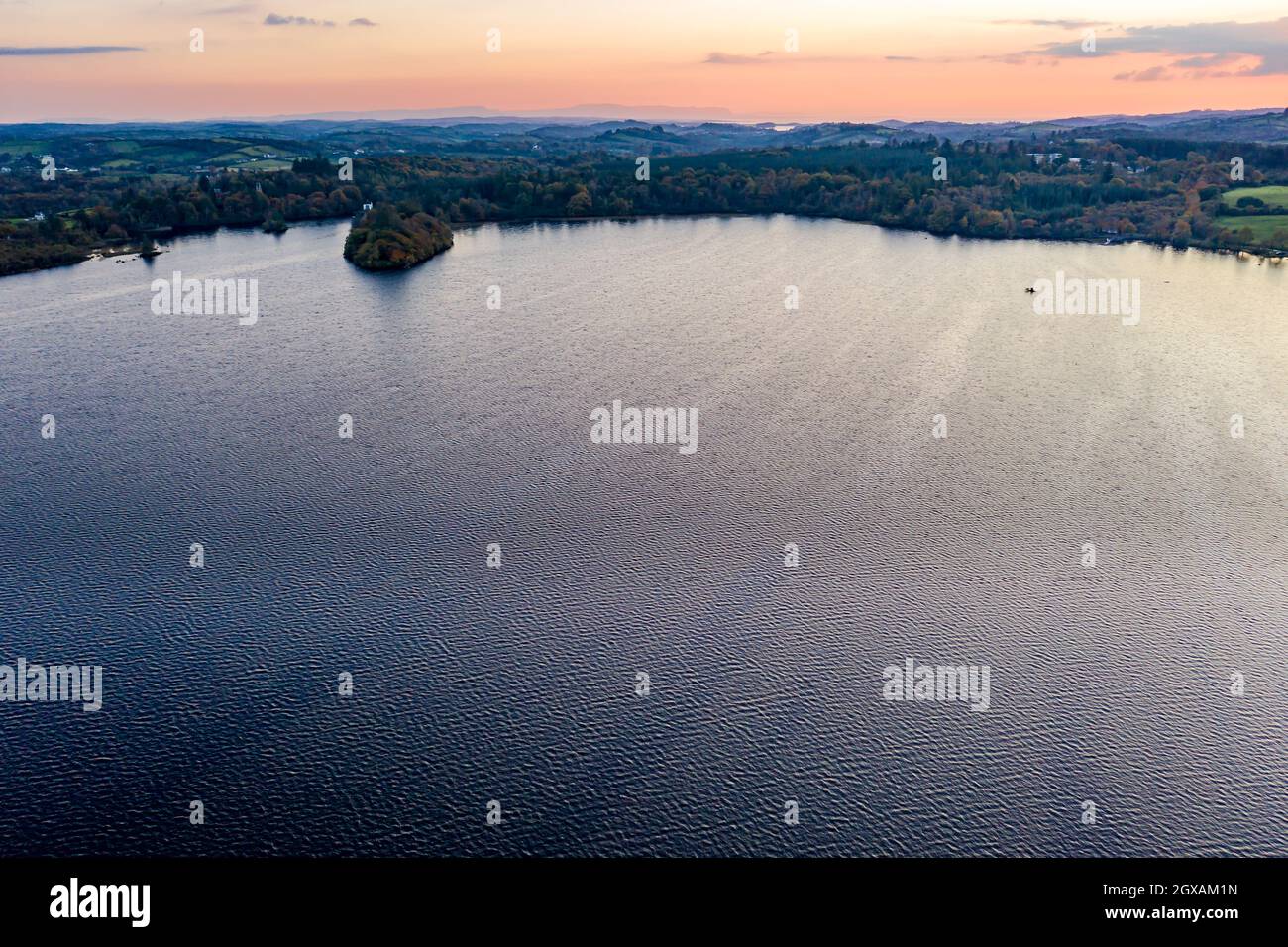 Aerial view of The Lake Eske in Donegal, Ireland Stock Photo - Alamy