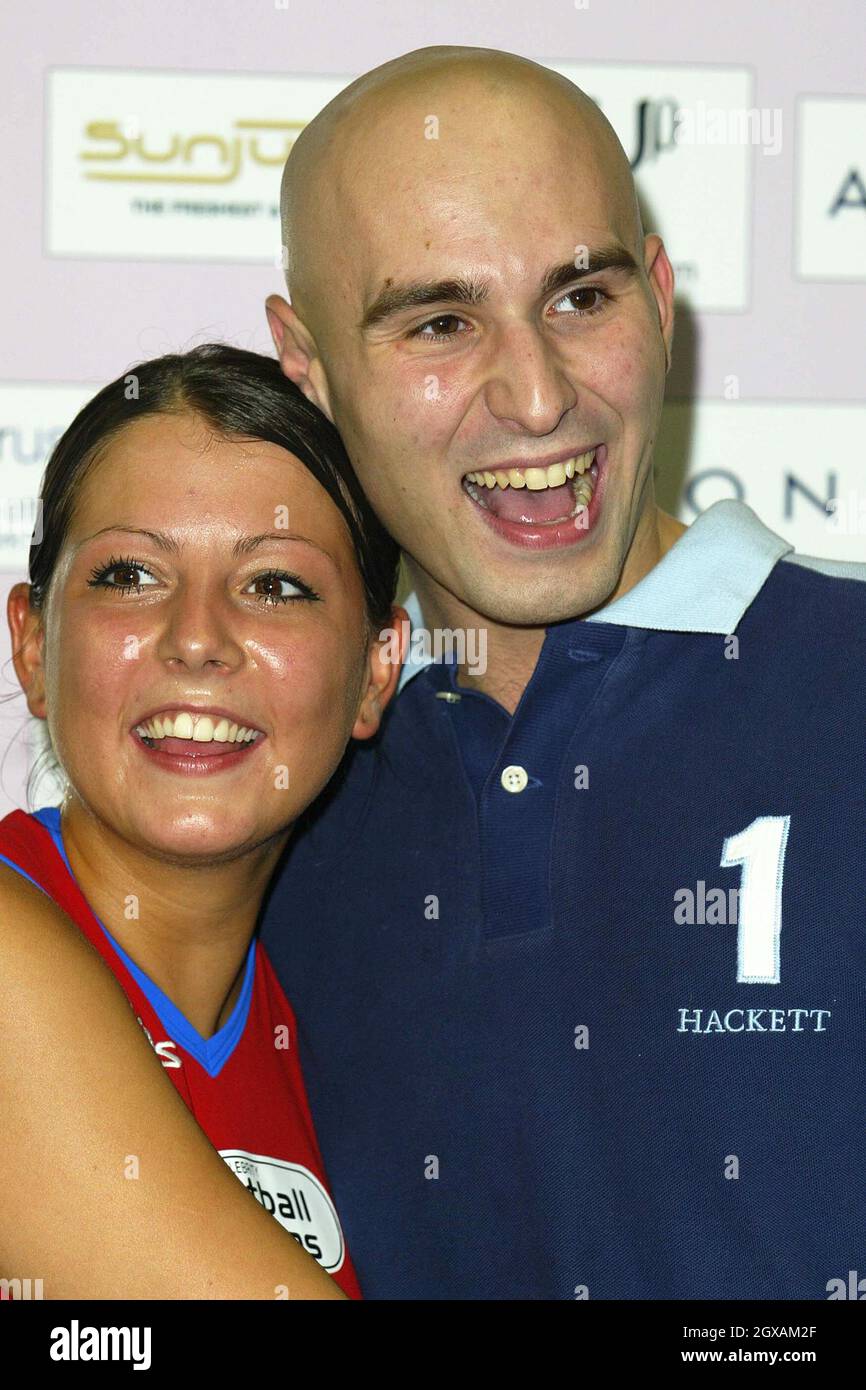 Emma and Marco from Big Brother at the Celebrity Netball Sevens at the ...